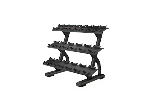 Precor 3 Tier, 10 Pair Dumbbell Rack DBR0814 – Push Pedal Pull